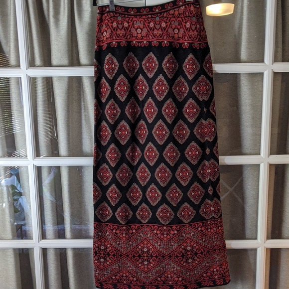 Peruvian Connection | Skirts | Peruvian Connection Red Maxi Pencil ...
